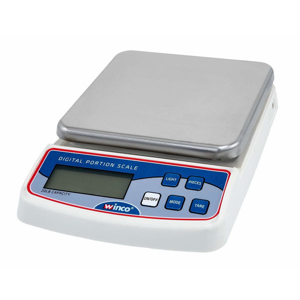 Winco - SCAL-D20 - Digital Portion Scale, 20LB - Food Preparation ...