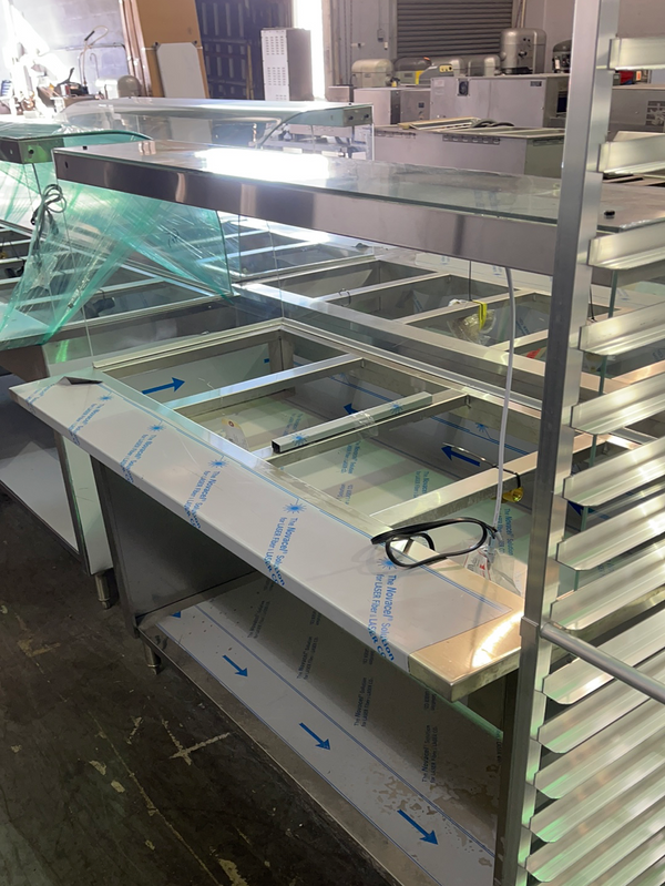 Steam Tables with Curved Sneeze Guard | Maltese & Co